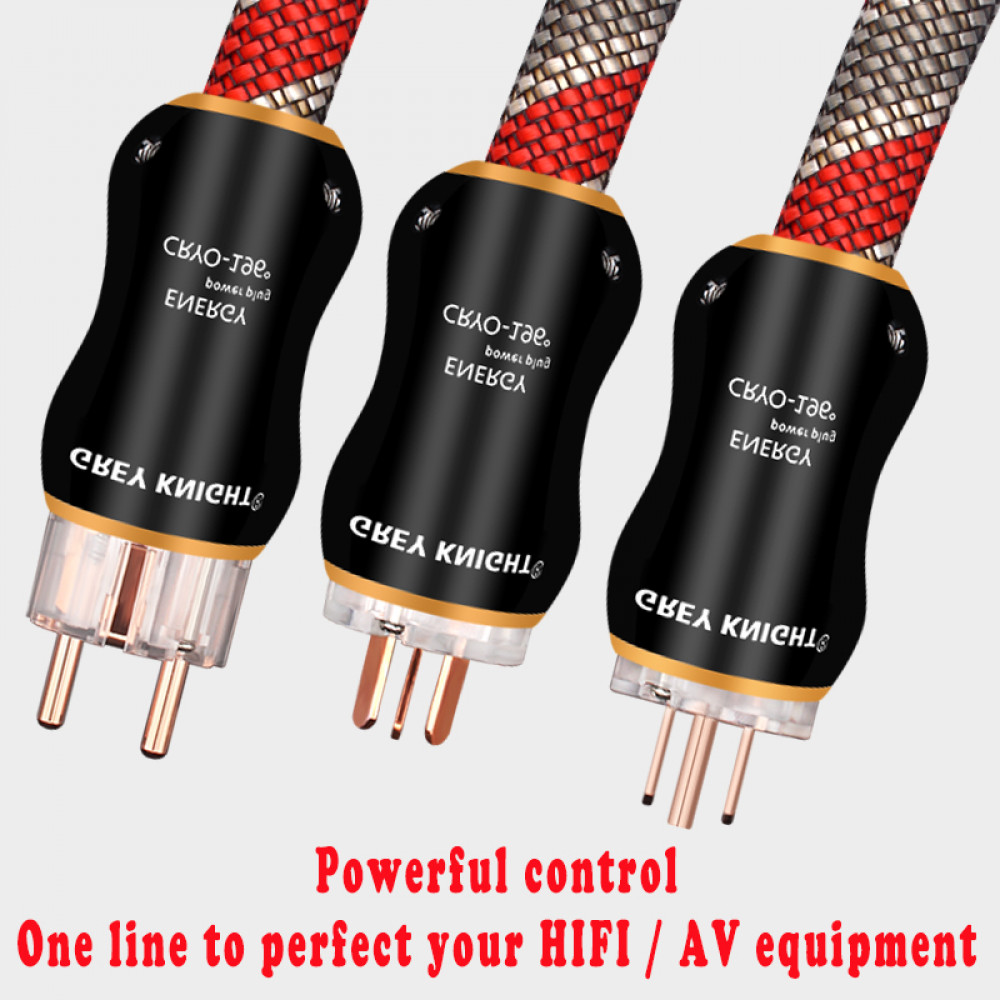 17mm OCC Audiophile HiFi Audio Amplifier Power Cable AU / EU / US Three ...