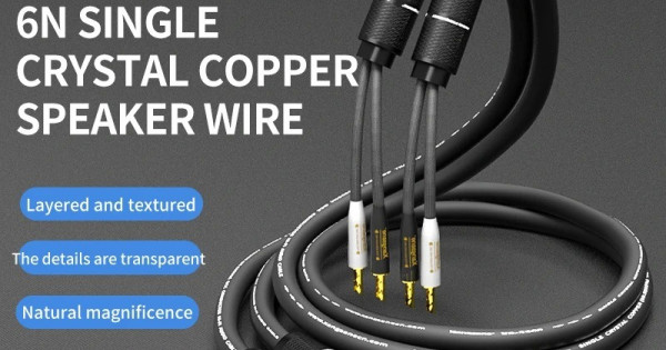 6N Single Crystal Copper Speaker Wir Professional Grade Connection Wire ...