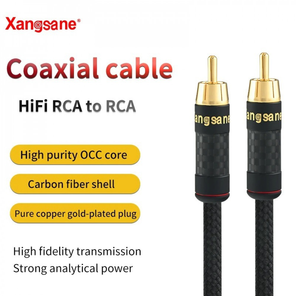 Xangsane 5N OCC RCA Digital Coaxial 75 Ω Audio Cable