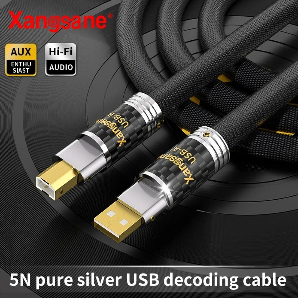 5n Pure Silver HiFi USB A To B Cable