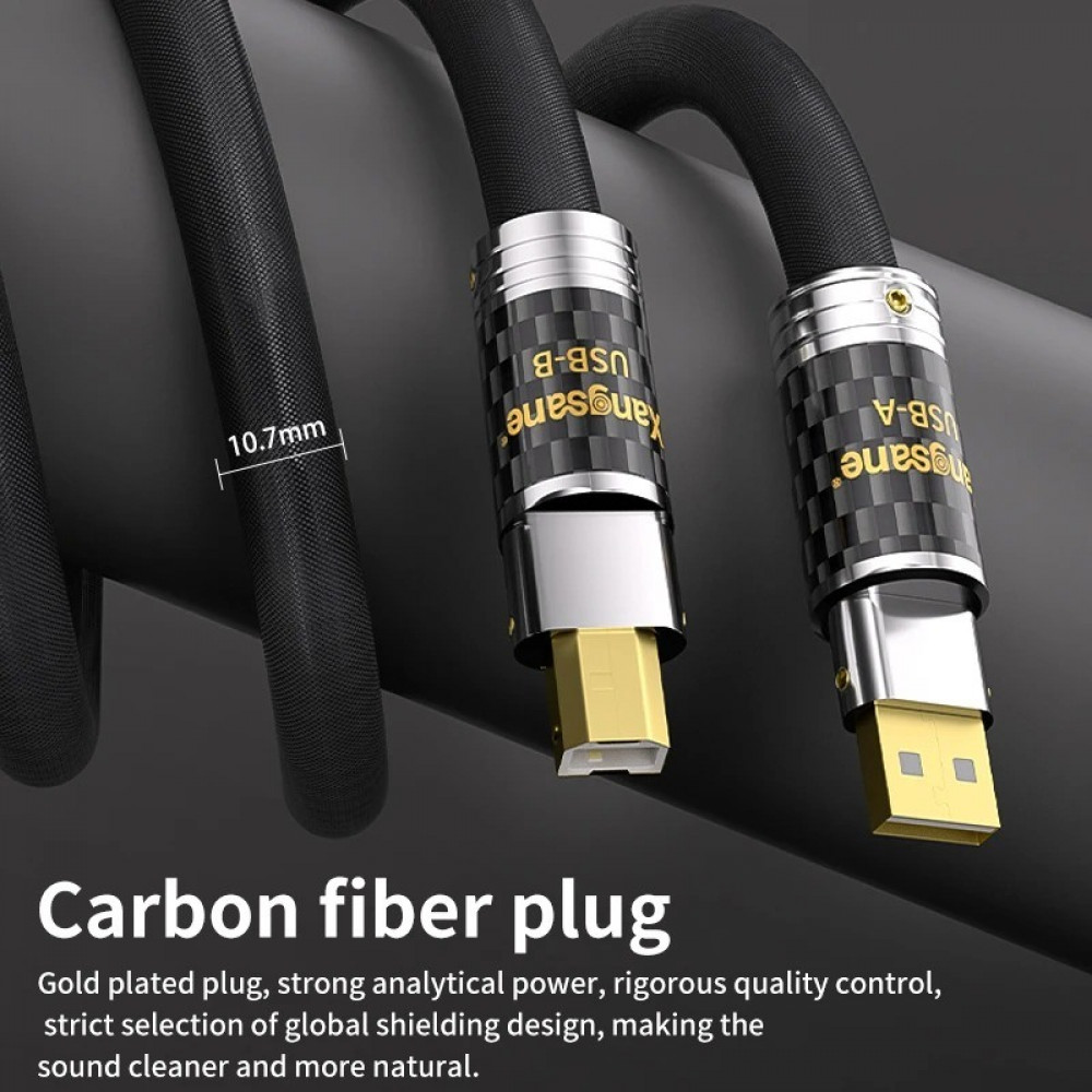 5n Pure Silver HiFi USB A To B Cable