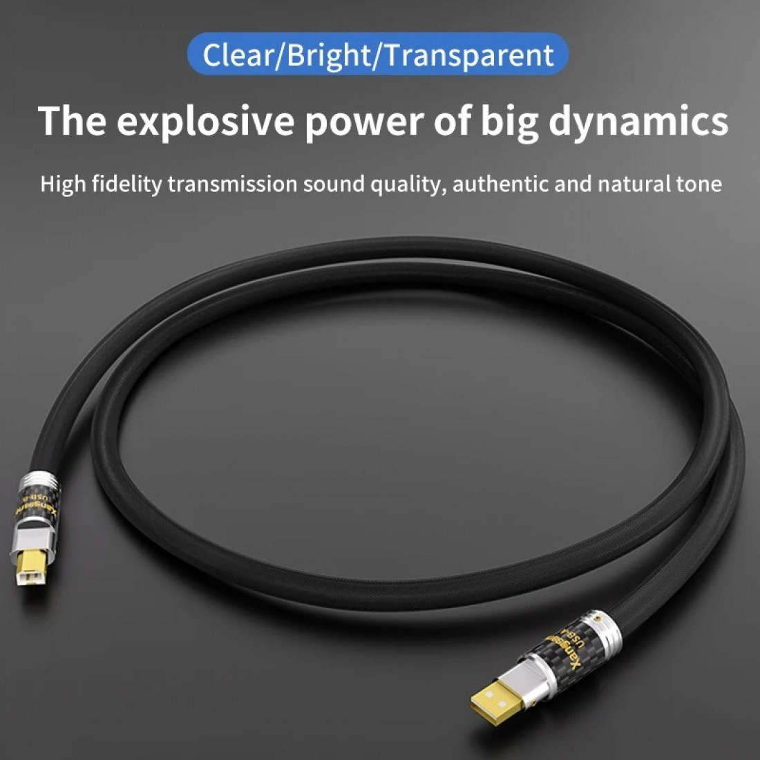 5n Pure Silver HiFi USB A To B Cable