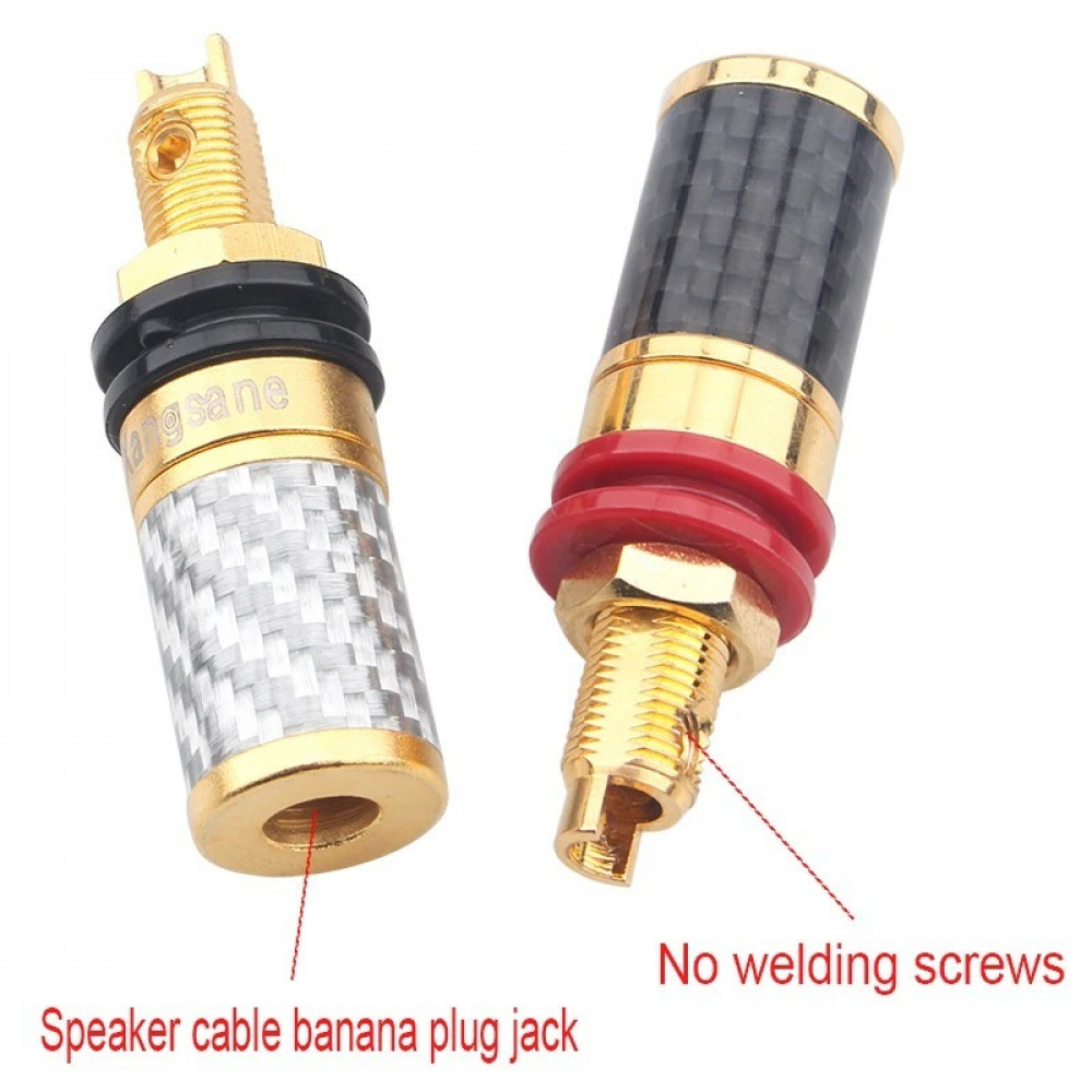 DIY Speaker cable banana female plug Binding Post