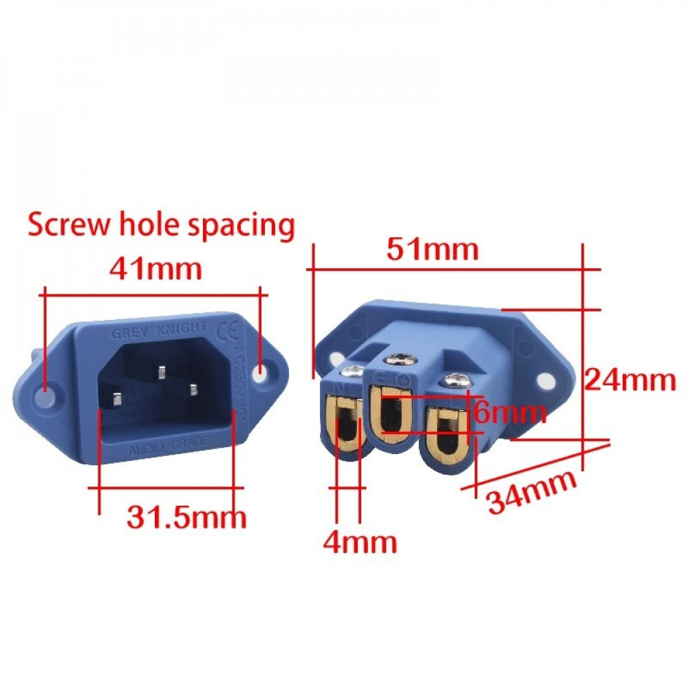 DIY Power cable iec plug