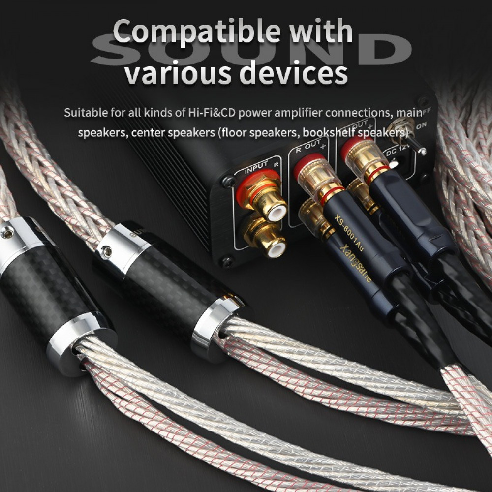 Microspace Copper Silver-plated Audio Speaker Cable