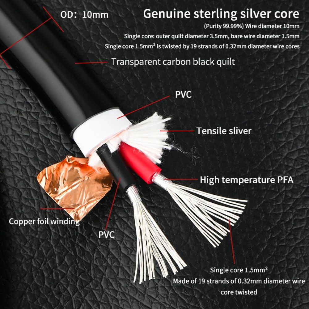 Pure Silver DIY Speaker Cable