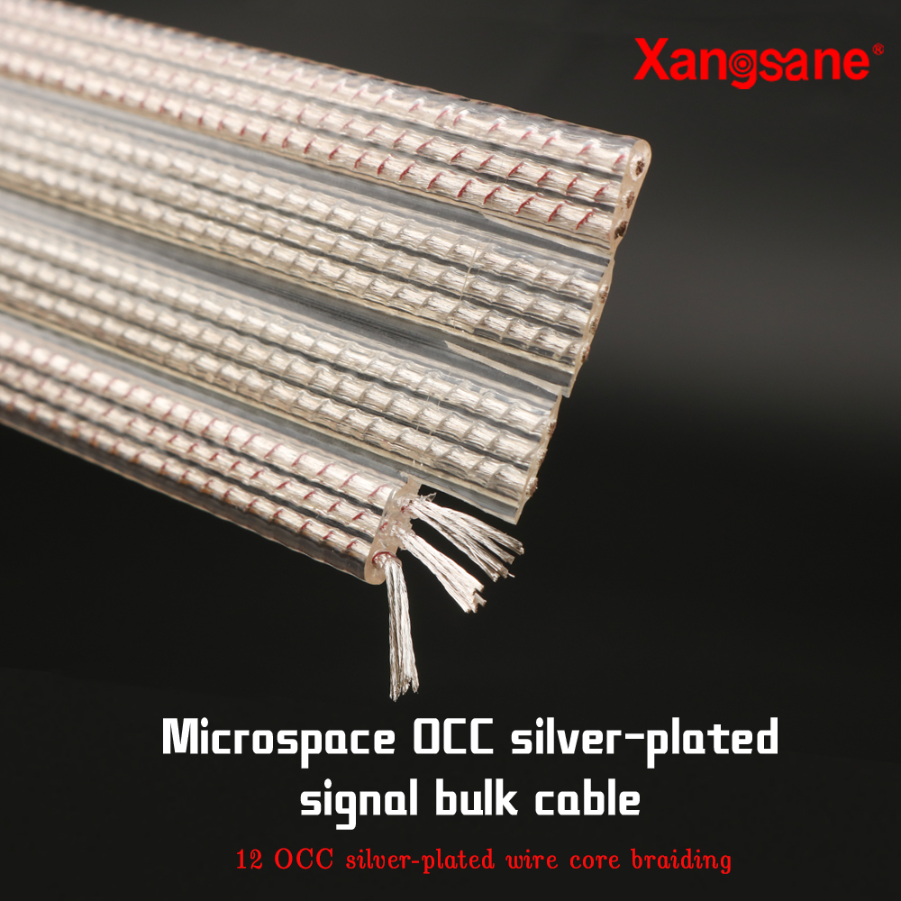 12 Core High-fidelity HiFi Micro Space Cable Double Shielded OCC Silver ...