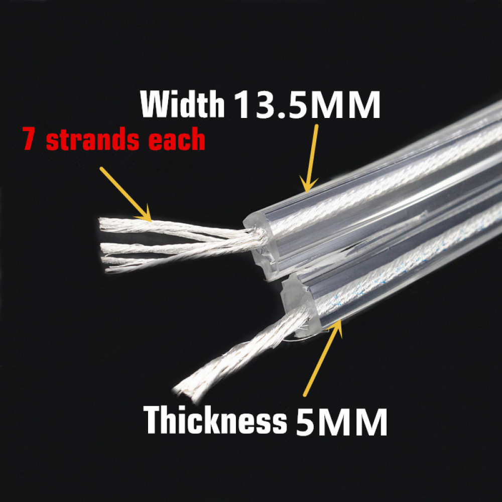 Xangsane 15awg/13awg OCC silver-plated high-fidelity speaker Bulk cable ...