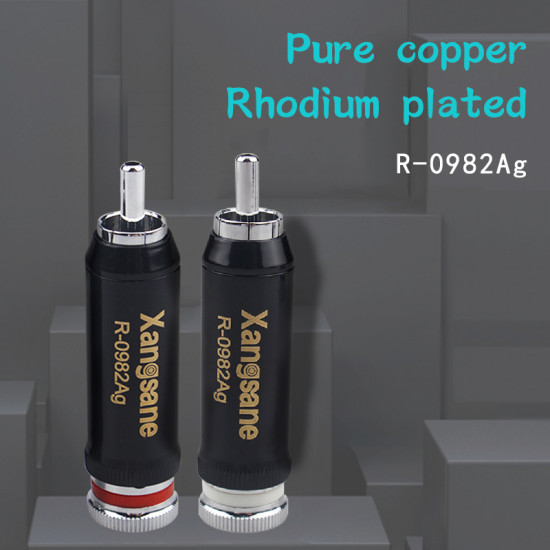 Xangsane 4pcs from gold-plated/rhodium-plated self-locking RCA lotus ...
