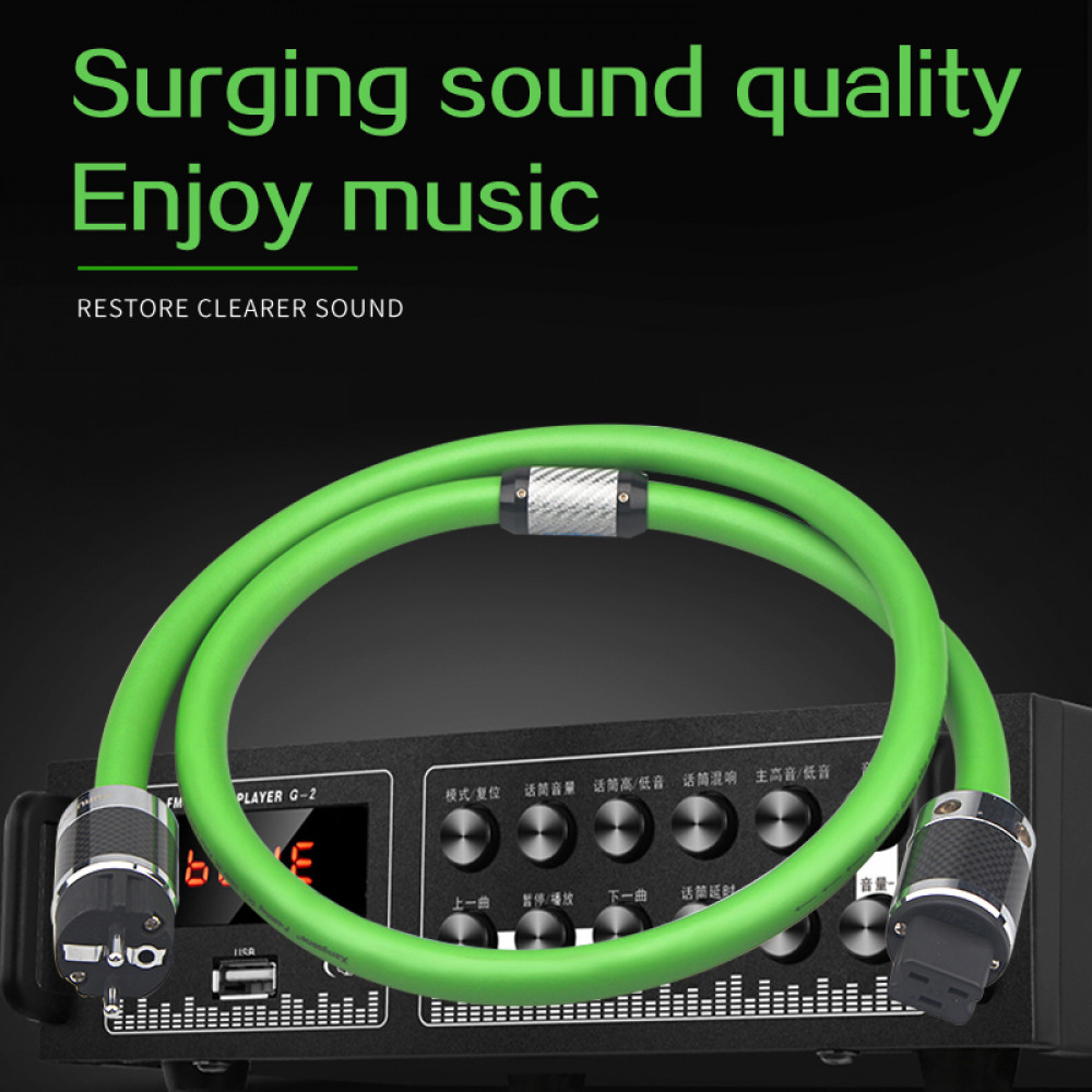 Xangsane 7N OCC P-6008Ag Hifi Speaker IEC C19 Audio Silver Power Cable ...