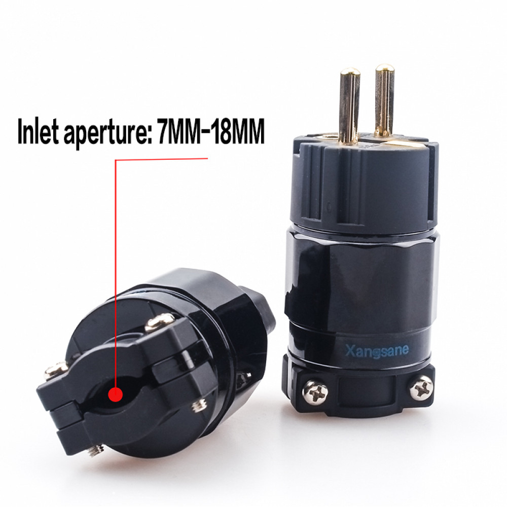 Xangsane FI-11 HiFi 1 set 24K Gold-Plated Power Plug EU version power ...