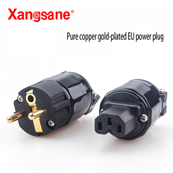 Xangsane FI-11 HiFi 1 set 24K Gold-Plated Power Plug EU version power ...