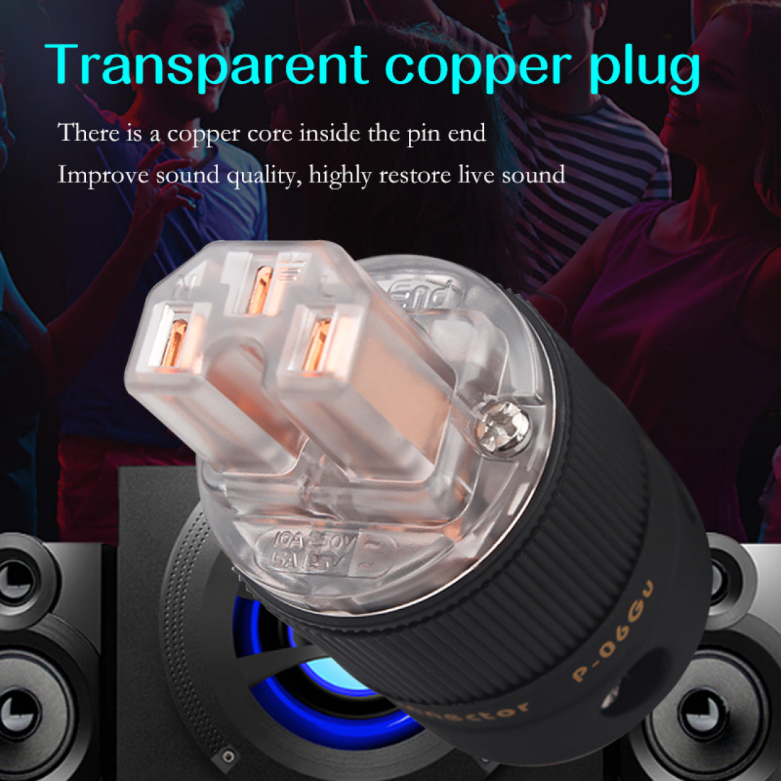 Xangsane P-06Cu 1set Pure red copper US audio HiFi power plug power ...
