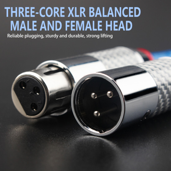 Xangsane Rectangular OCC Copper Conductor HIFI Audio Signal cable XLR ...