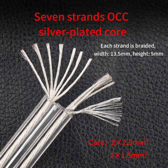 Xangsane SP-8525 OCC Silver-plated Hifi Speaker Cable High Performance ...