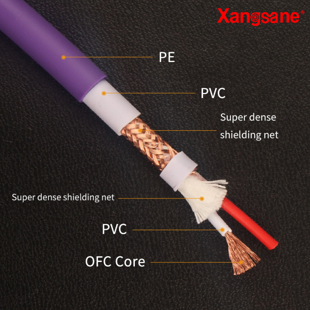 XS-601Ag Audiophile subwoofer 6N Oxygen-free copper (OFC) dual-core ...