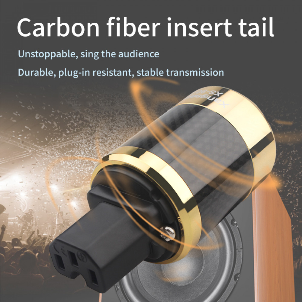 Xangsane fever hifi one set carbon fiber red copper rhodium-plated ...