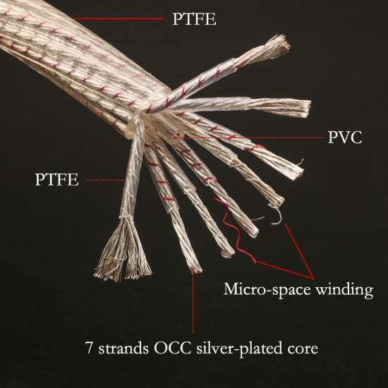 Xangsane high-fidelity HiFi micro space cable double shielded OCC ...
