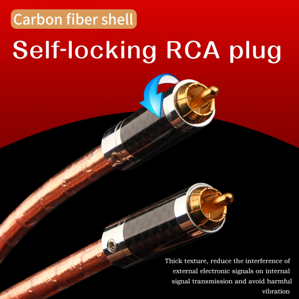 OCC Single Crystal Copper Signal RCA Cable
