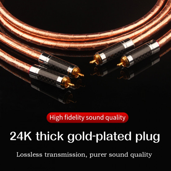 OCC Single Crystal Copper Signal RCA Cable