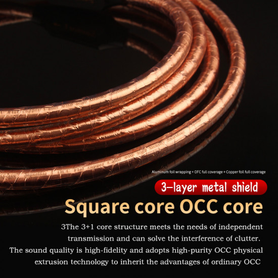 OCC Single Crystal Copper Signal RCA Cable