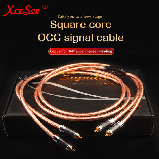 OCC Single Crystal Copper Signal RCA Cable