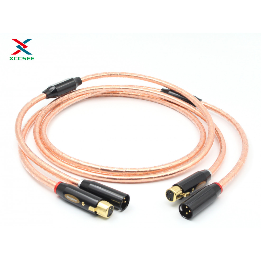 XccSee OFC Square core copper conductor HIFI Audio Signal Line XLR-XLR ...