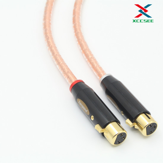 XccSee OFC Square core copper conductor HIFI Audio Signal Line XLR-XLR ...