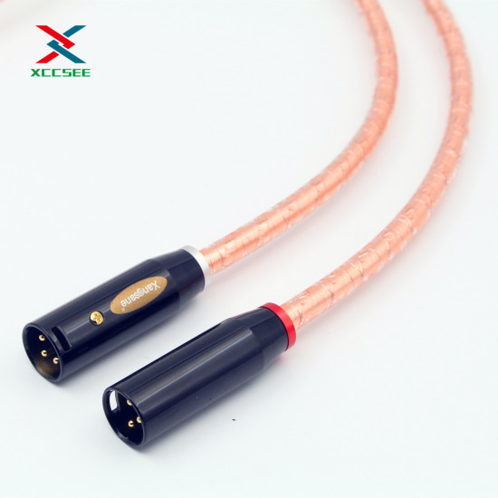 XccSee OFC Square core copper conductor HIFI Audio Signal Line XLR-XLR ...