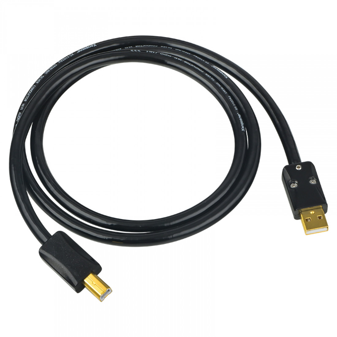 xangsane 4n sterling silver hifi usb cable a to b upgrade decoder data ...