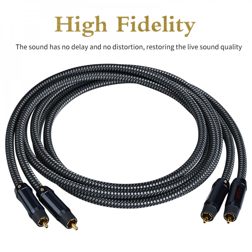 xangsane XS-6001Au high fidelity oxygen-free copper core hifi rca cable power amplifier CD ...