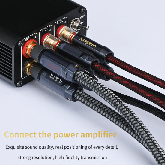 xangsane XS-6001Au high fidelity oxygen-free copper core hifi rca cable power amplifier CD ...