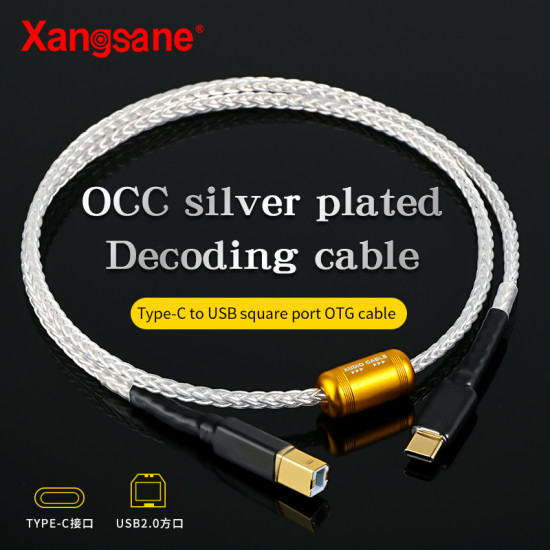 Type B Silver-plated Copper Type C Otg Cable To USB B Mobile Phone ...