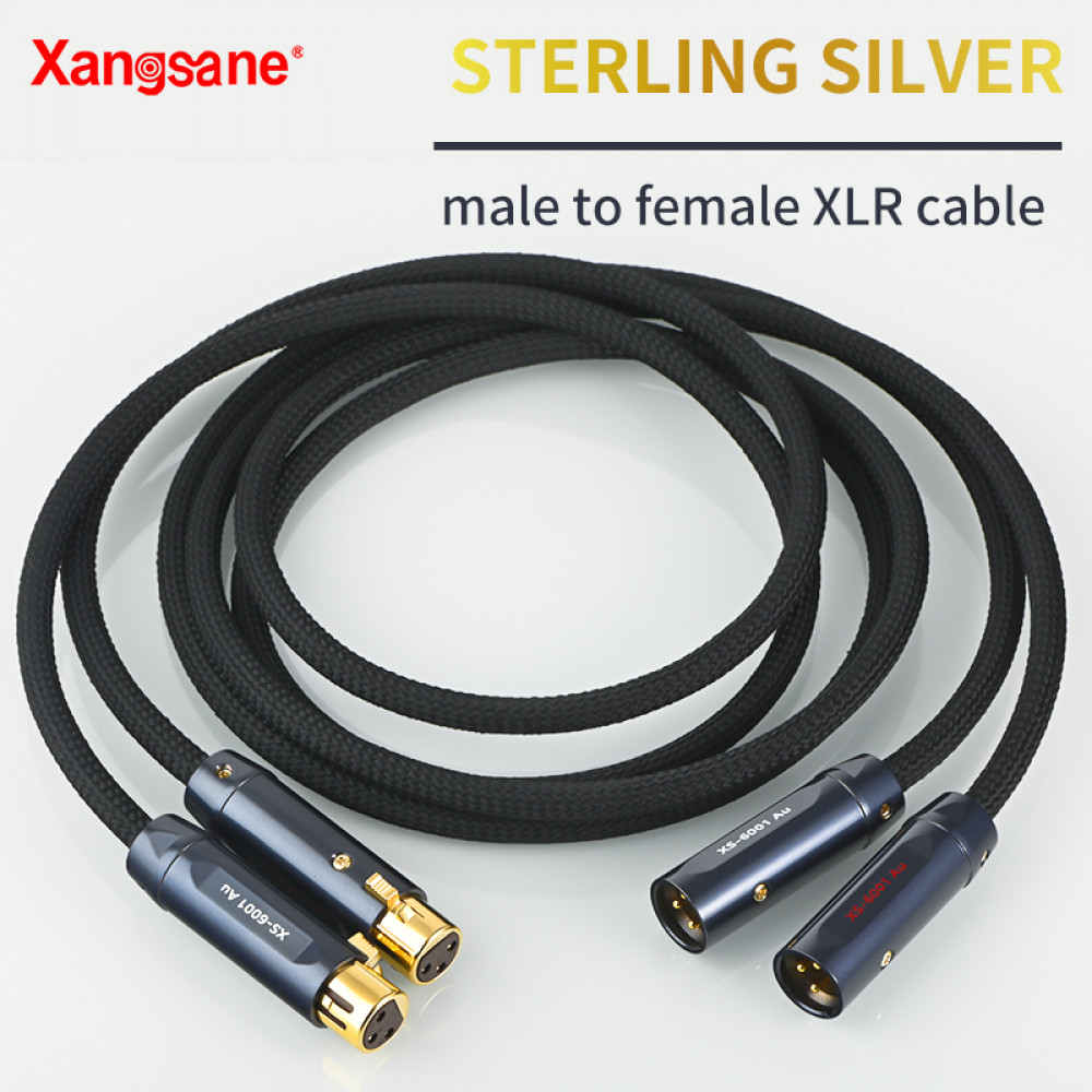 xangsane rich in detail 4N sterling silver XLR cable sound card mixer ...